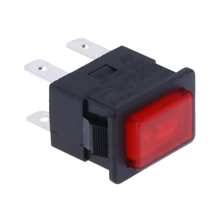 1PCS 16A 250V PS-23-16 4 Pins Locked Push Button Electrical Rocker ...