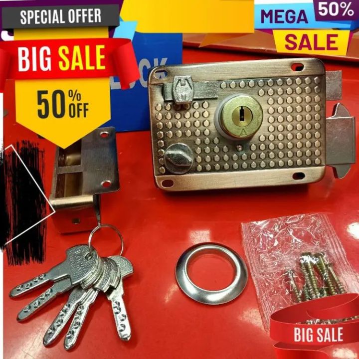 gate lock imported with five keys | Daraz.pk