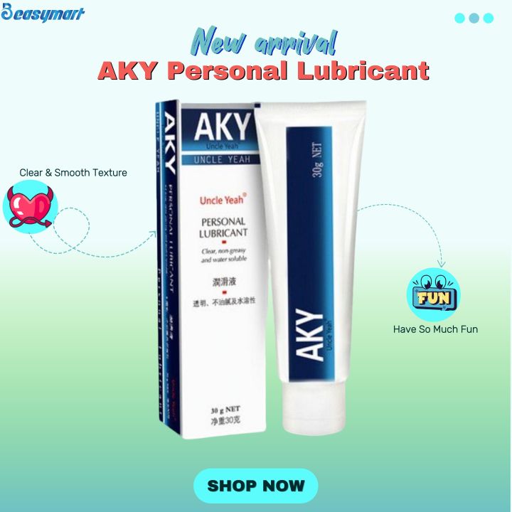AKY Clear & Non-Greasy Personal Lubricant Gel | Water-Soluble, Non ...