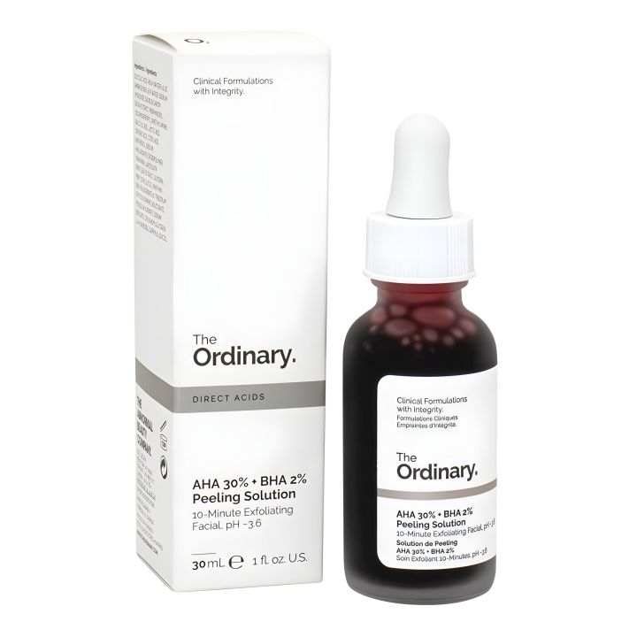 Ordinary AHA 30% + BHA 2% Peeling Solution - 30 Ml | 10-Minute ...
