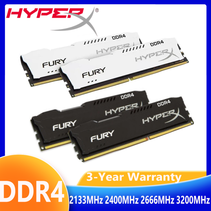HyperX Fury DDR4 Ram 8GB 16GB 32GB 3600MHz 3200MHz 2666MHz 2400MHz ...