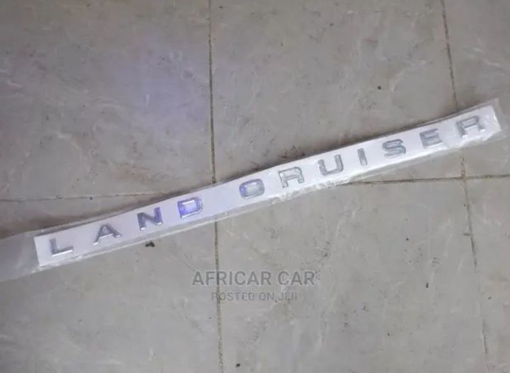 Land Cruiser Bonnet Alphabet Chrome - Bonnet Letters Toyota Land ...
