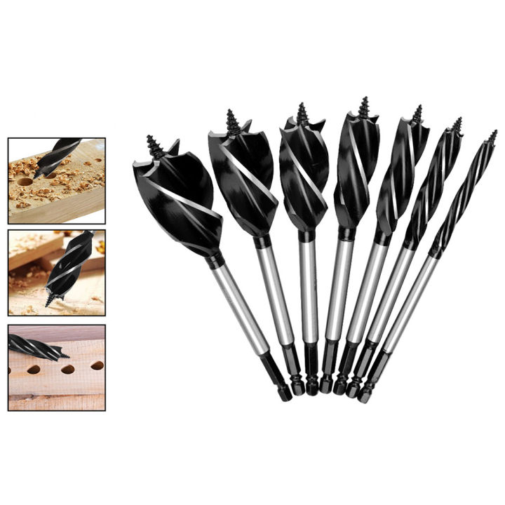 8mm-35mm Twist Drill Bit Set Wood Fast Cut Auger Carpenter Joiner Tool ...