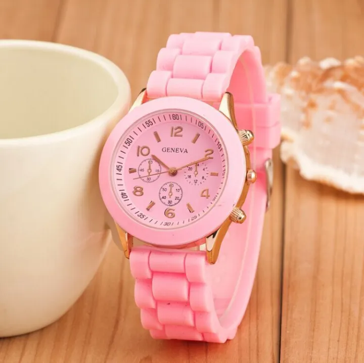 Reloj Mujer Fashion Women Watches White Silicone Jelly Quartz Watch ...
