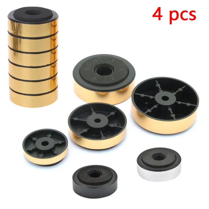4Pcs High Quality Audiophile Shock Damping Pad Stand Feet Speaker Stabi ...