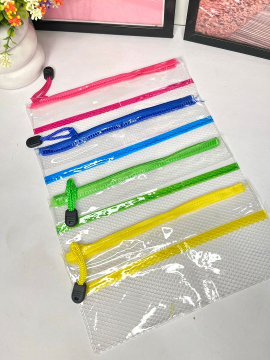 1Pcs Transparent Clear Zipper Pouch for Travel, Cosmetics & Stationary ...