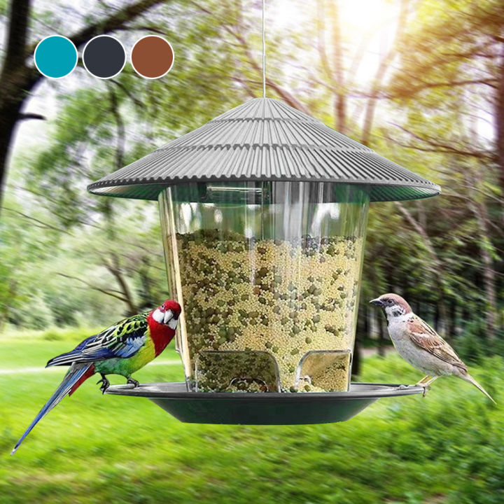 Bird Feeder Automatic Foot Feeding Tool Outdoor Bird Feeder Hanging Nut ...