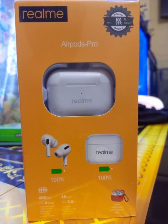 Realme Airpods Pro / tws Wireless Earbuds High Base and Bluetooth ...