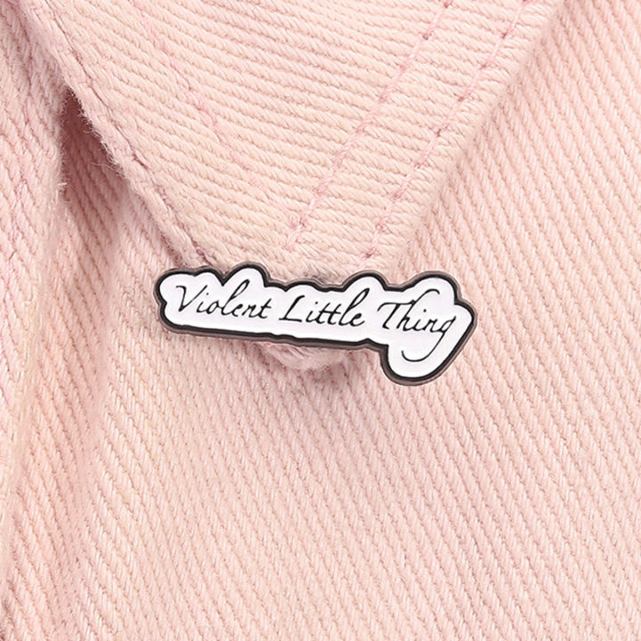 Violent Little Thing Enamel Pin Fourth Wing Inspired Book Lovers Brooch ...