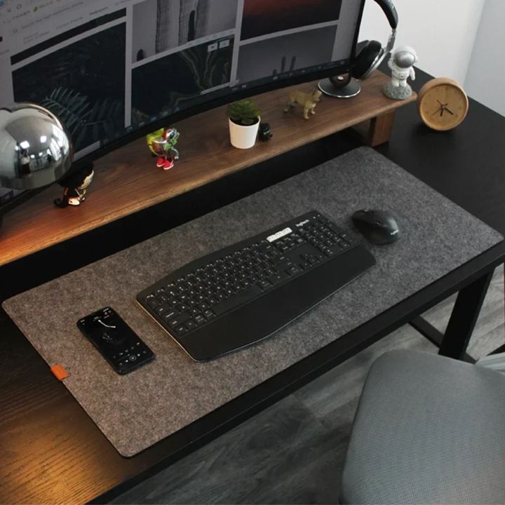 Large Size Wool Felt Mouse Pad Office Computer Desk Protector Mat Table ...