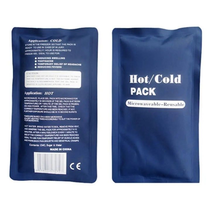 Hot/Cold Packs Reusable Ice Pack Pain Fever Relief Water Cool Heat ...