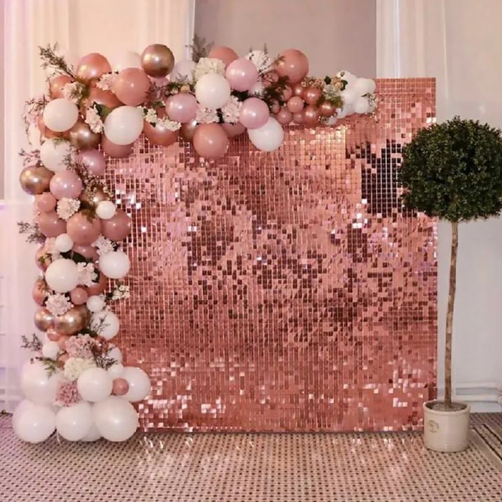 Birthday Party Decorations Shimmer Sequin Backdrop Background Wedding ...