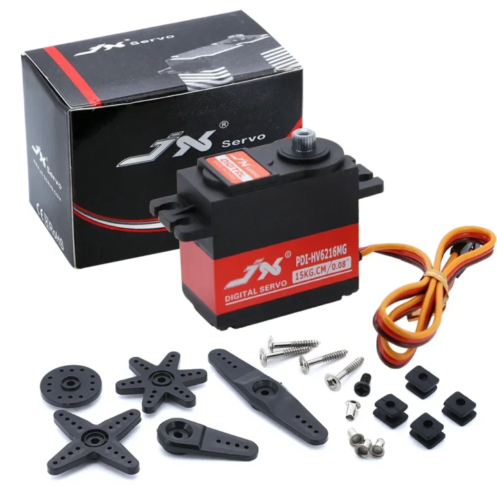 JX Servo PDI-HV6216MG Digital Servo - 15KG High Torque, 8.4V Metal Gear ...
