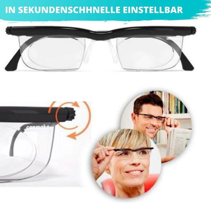 -6D To +3D Adjustable Degree Reading Glasses Focal Length Correction ...