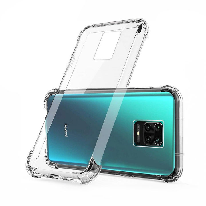 Redmi Note 9S, Note 9 Pro Shockproof Crystal Clear TPU Back Cover Case ...