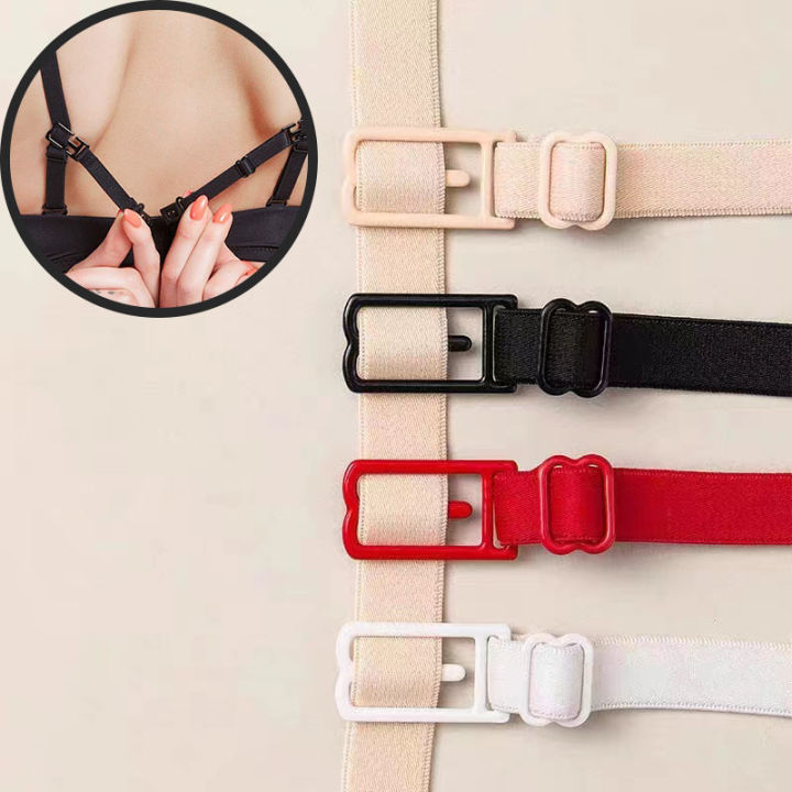 6 Pieces Bra Strap Clips Elastic Adjustable Non-Slip Strap Holder ...