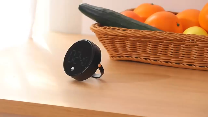 Large LED Display Digital Timer with Rotary Knob, USB Rechargeable ...