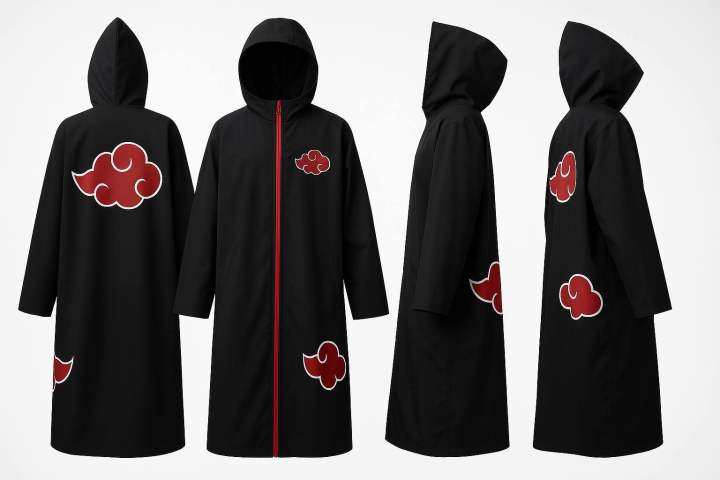 Akatsuki Raincoat black woven nylon cloak design | Daraz.com.np