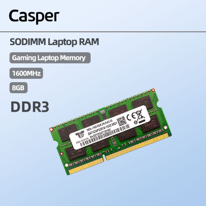 Casper Laptop Computer DDR3 8GB 1600MHz Memory Module SODIMM Notebook ...