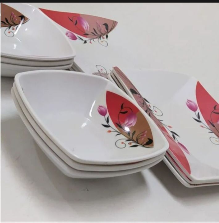 Melamine Square Shape Bowl Set.06 pieces set of Square Bowl. | Daraz.com.bd