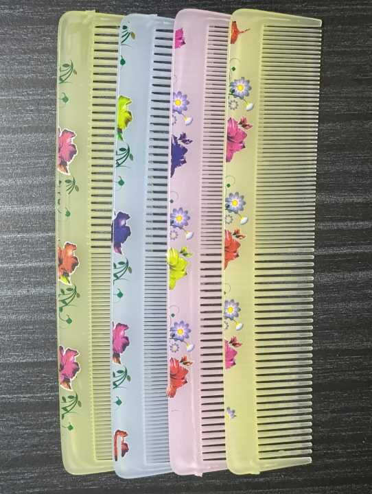 2-Piece Floral Print Hair Comb Set | Daraz.com.bd