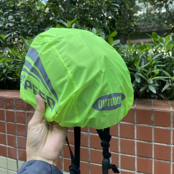 Bicycle Helmet Waterproof Rain Cover With Reflective Strip Cycling Cap MTB Road Bike Helmet Rain ...