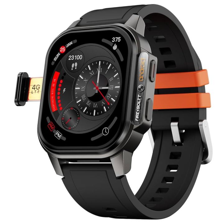 Fire-Boltt Snapp/shott Smart Watch, Selfie 5mp Camera, 4G Nano-SIM Slot ...
