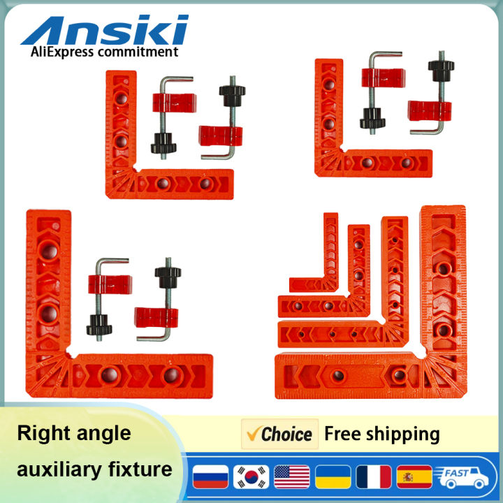 Right Angle Fixing Clip 90 Degree L-shaped with scale Auxiliary Fixture ...