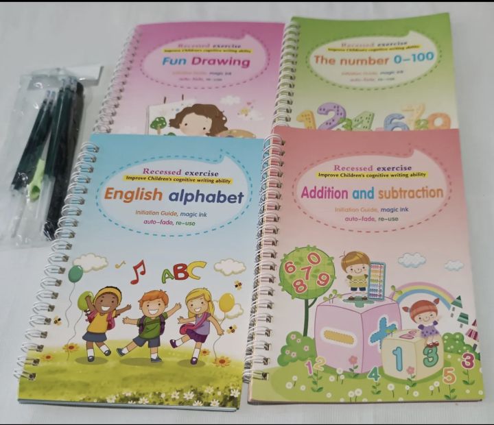 Magic Recessed Excercise Book For Kids Writing | Daraz.com.np