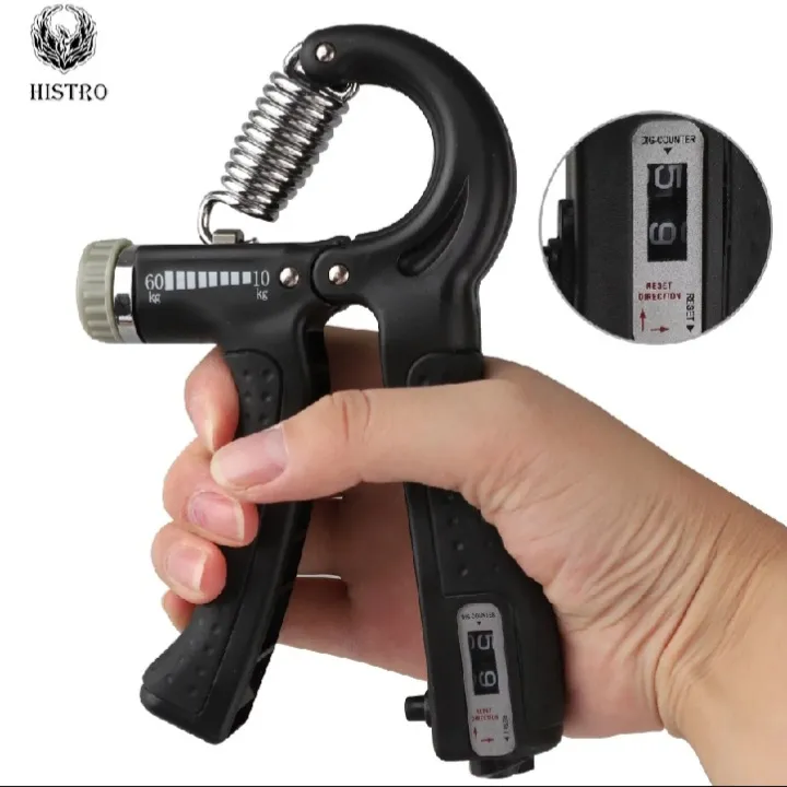 R Shape Adjustable Grip Strength Enhancer Grip Trainer Mechanical ...