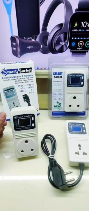 15A 1 ton AC 1.5 ton AC 2 ton AC Smart Socket Electricity Monitor & Muhafiz Switch Protector ...