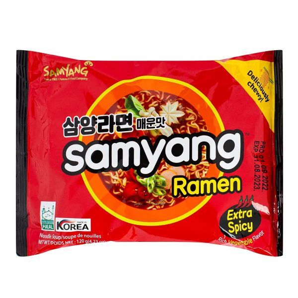 SAMYANG RAMEN NOODLES EXTRA SPICY 120G ( IMPORTED ) | Daraz.pk