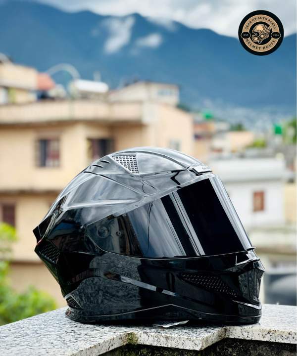 Still Bird Sharp Glossy Black Full Face Motorcycle Helmet | Daraz.com.np