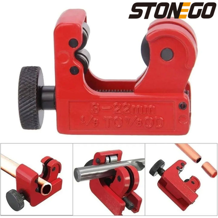 STONEGO 3-16/3-22/3-28mm Pipe Cutter Light Zinc Alloy Metal Pipe Cutter ...