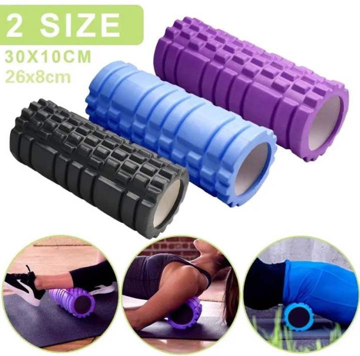 30cm Yoga Column Gym Fitness Foam Roller Pilates Yoga Muscle Massage ...