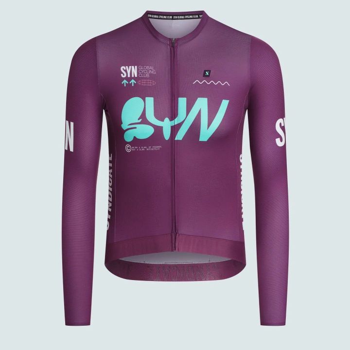 SYN 2025 Men Cycling Jersey Long Sleeve Lightweight Aero Slim Fit ...