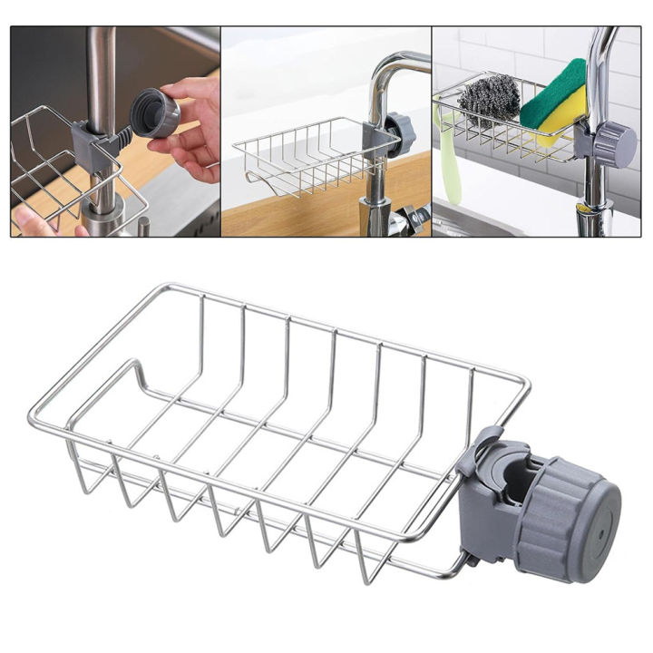 1PC Hanging Faucet Rack Adjustable Height Flexible and Rotatable ...