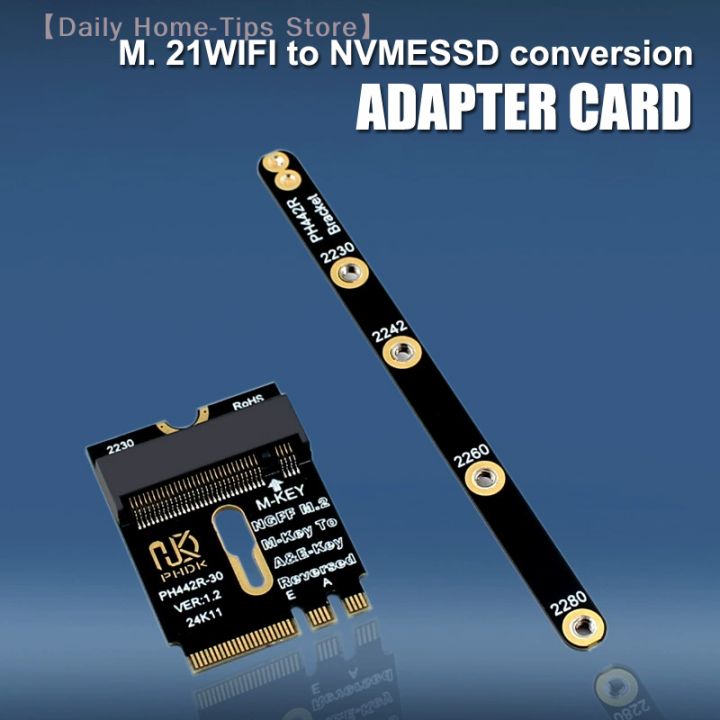 M.2 A+E To NVME SSD Adapter M2 WIFI Interface A/E Key To M Key PCIE 4.0 ...