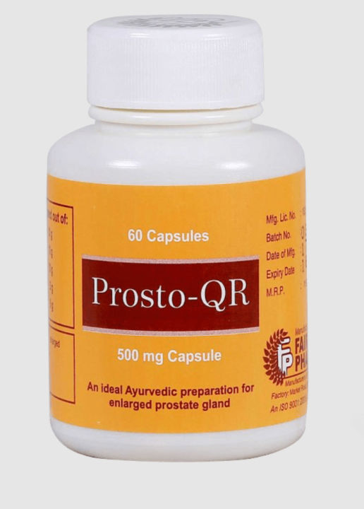 Prosto QR Capsule 60s 500mg For Complete care for the Prostate Gland ...
