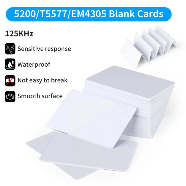 10pcs/20pcs Rewritable 125KHz RFID T5577/5200/EM4305 Blank Card Smart ...