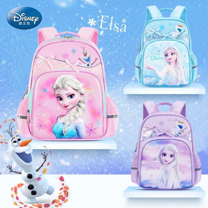 Original Disney Frozen Elsa Anna 30cm Shcool Bag EVA Backpack Girls ...