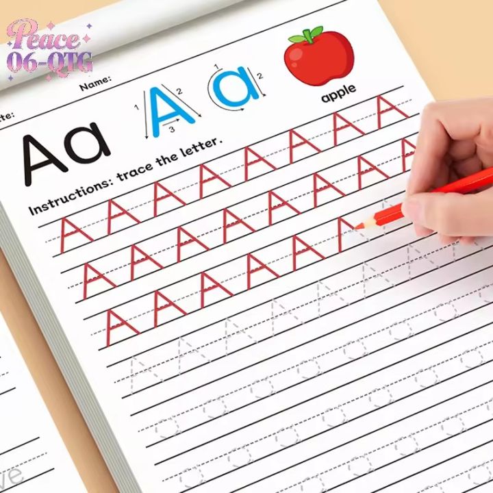 26 Alphabet Tracing Letter Workbook Handwriting Exercise Book for ...