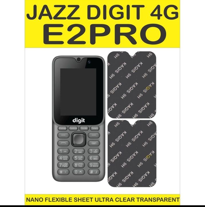 Jazz digit 4g e2 pro front nano fiber protector thick and Best quality ...