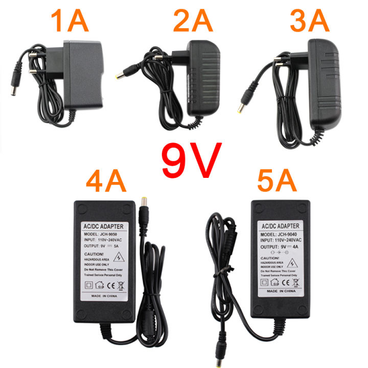 AC DC Power Supply 9V DC Source LED Transformer 220V 9 Volt Universal ...