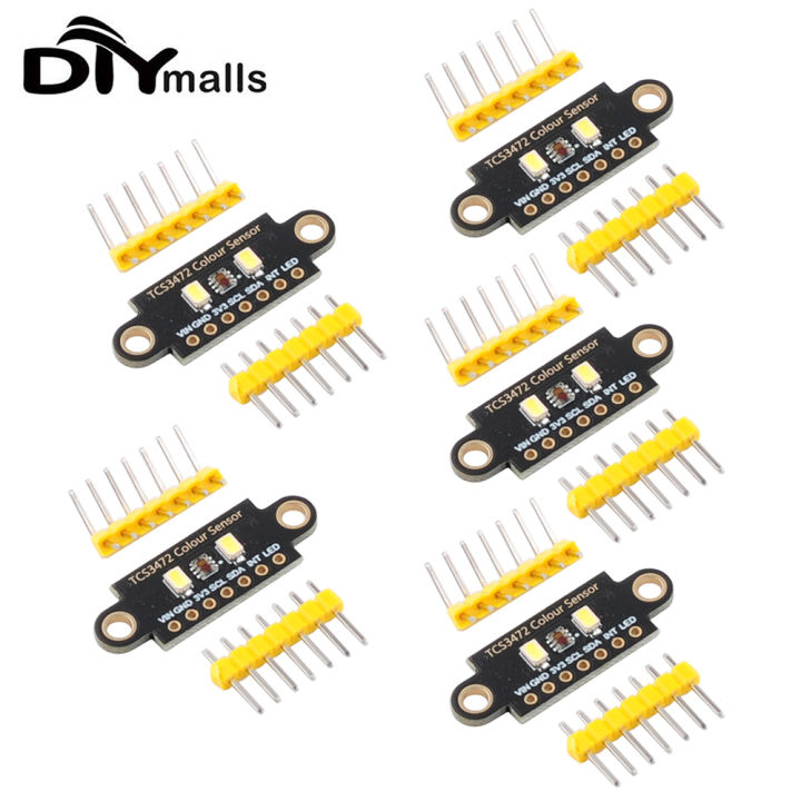 5/10PCS TCS3472 Color Sensor Recognition Module RGB IIC Color Light ...