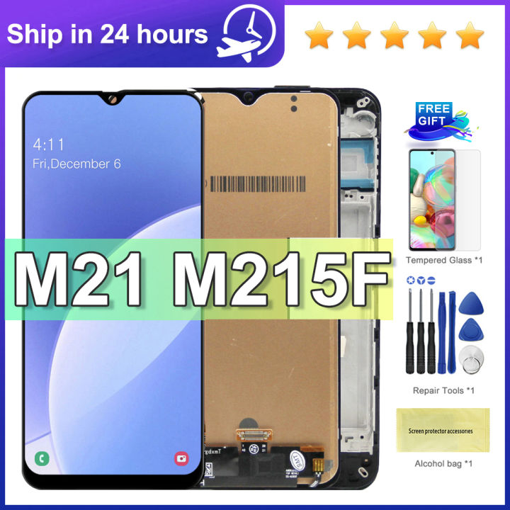 Tested AMOLED LCD With Frame For SAMSUNG M21 2020 LCD M215 Display SM ...