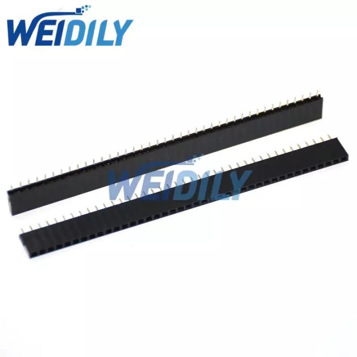 Female Pin Header Strip 40 Pin 2.54 mm Single Row Female Pin Header ...