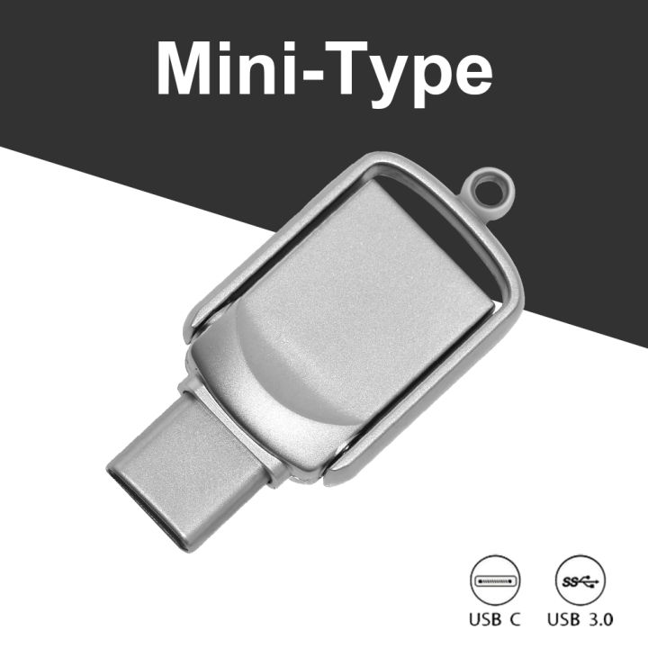 NEW Ultra Mini Type C USB 2.0 Flash Drives 64GB 128GB Dual Memory Stick ...