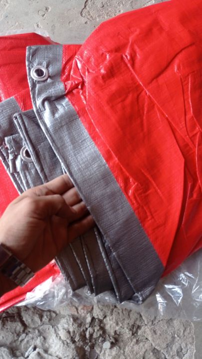 Double coated waterproof plastic tarpal for shades and other activities ...