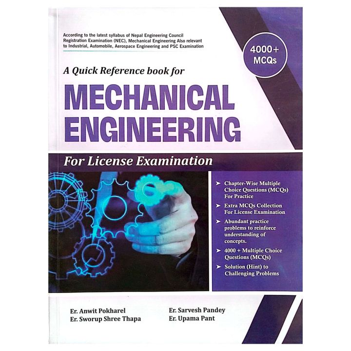 A Quick Reference book for Mechanical Engineering License Examination ...